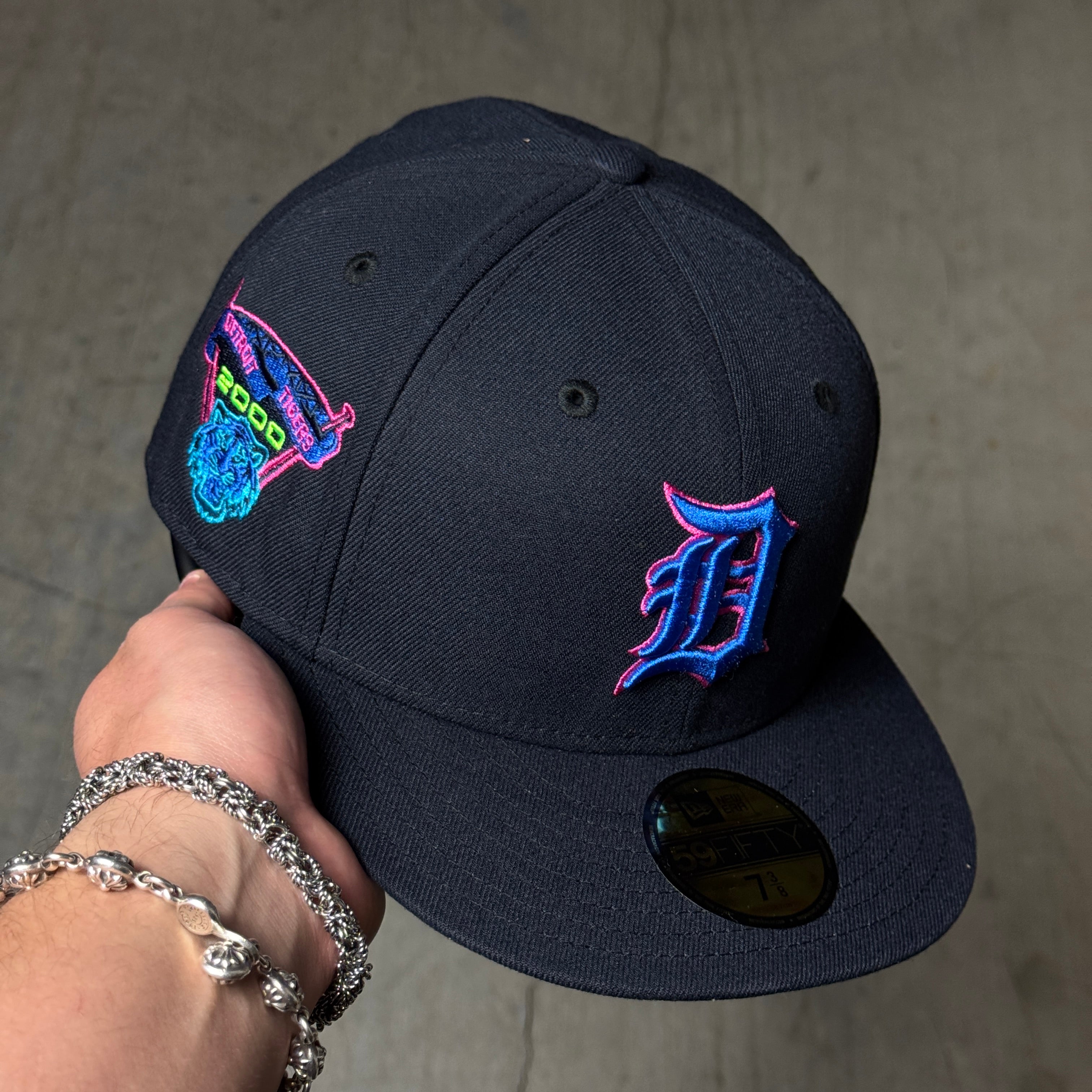 NWT 3/8 Navy Detroit Tigers 2000 Inaugural 59fifty New Era Fitted Hat ...