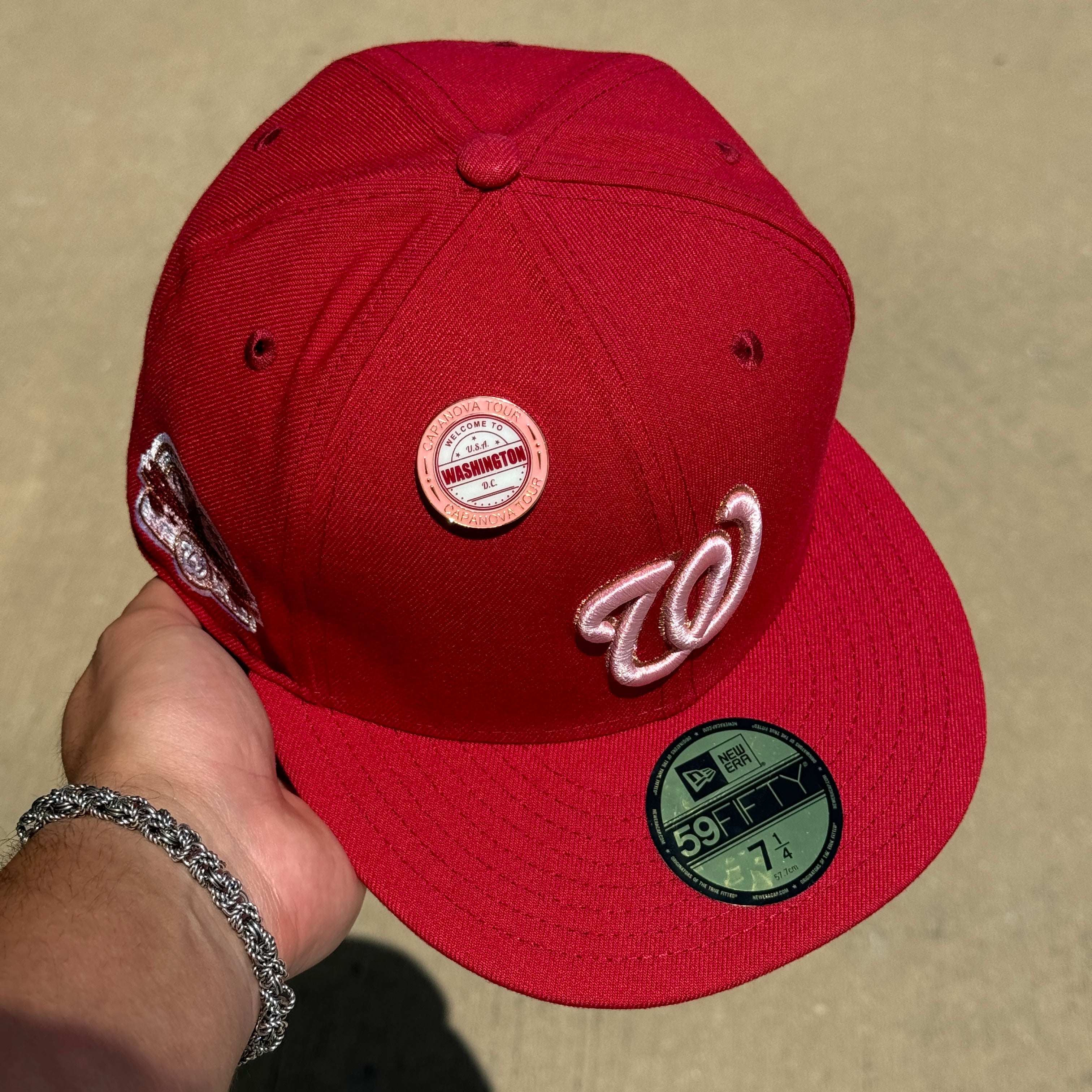 Burgundy Washington Nationals Kennedy Memorial 59fifty New Era Fitted ...