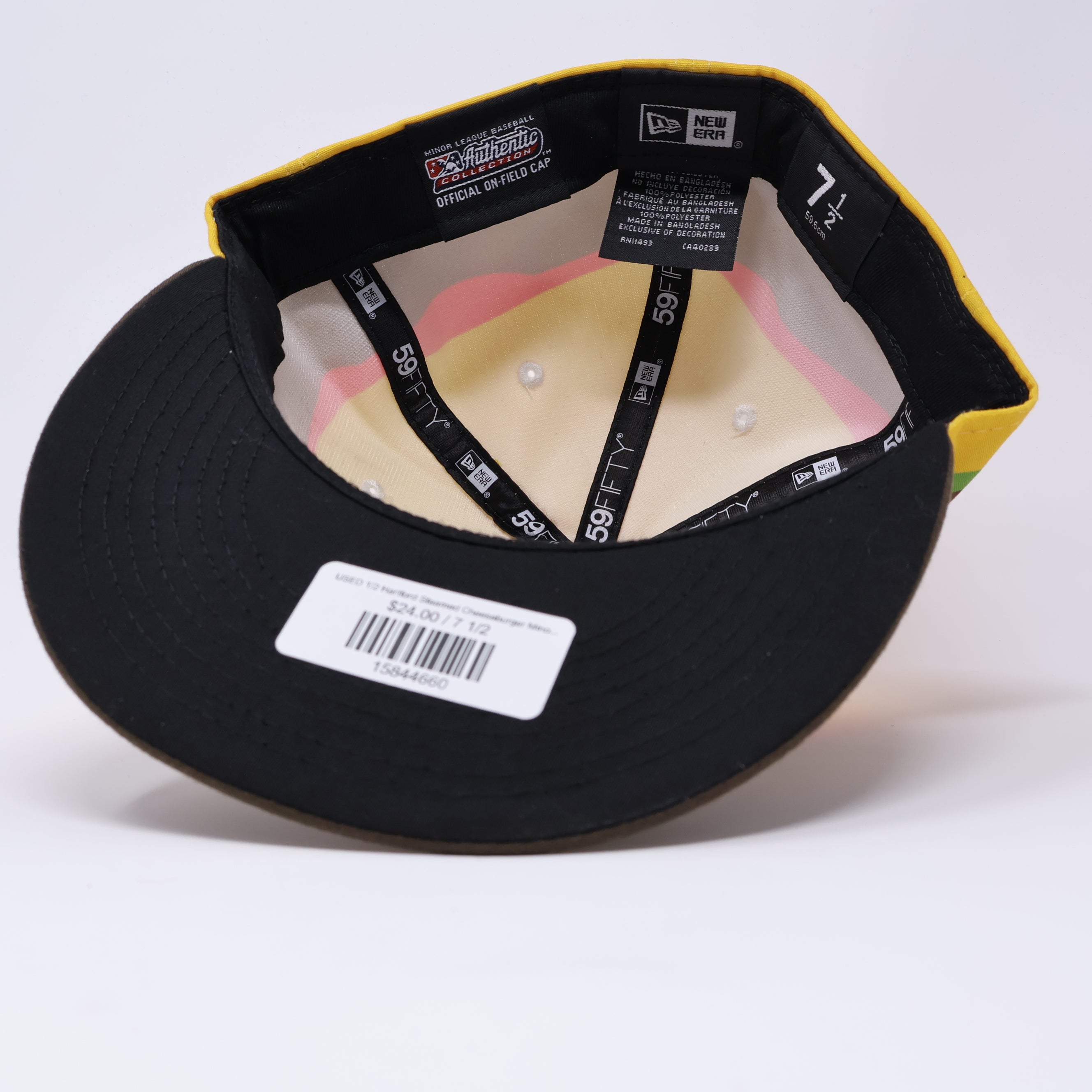 NEW 1/2 Orange Dallas Texas Rangers Frisco Rough Riders 59FIFTY New Er ...