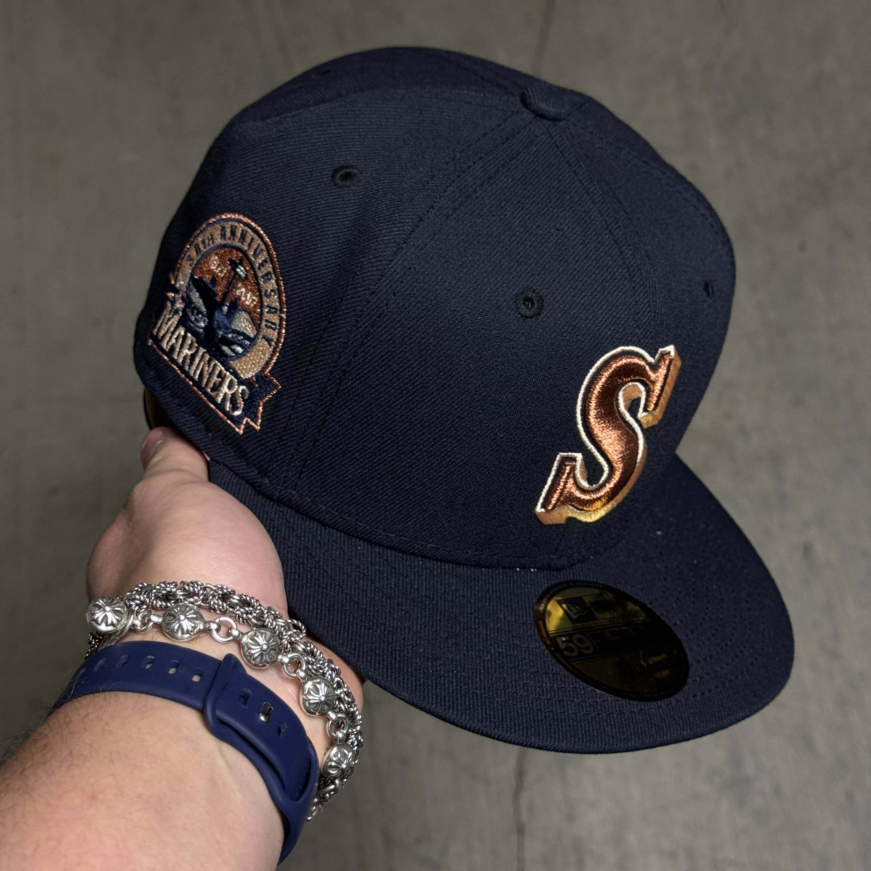 NWT Navy Seattle Mariners 30th Anniversary 59fifty New Era Fitted Cap ...