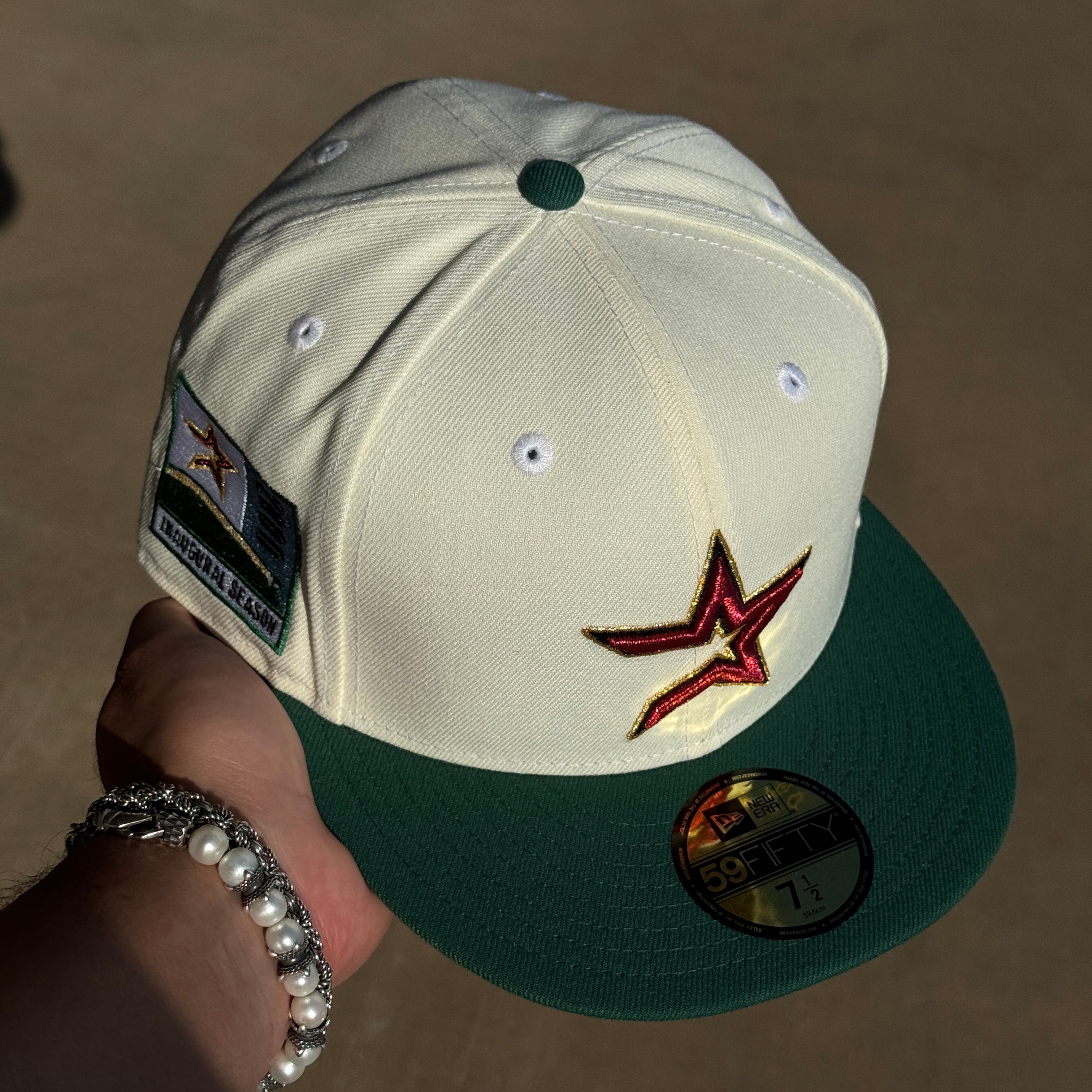 NWT 1/2 Chrome Houston Astros 2000 Inaugural Season 59fifty New Era Fi ...