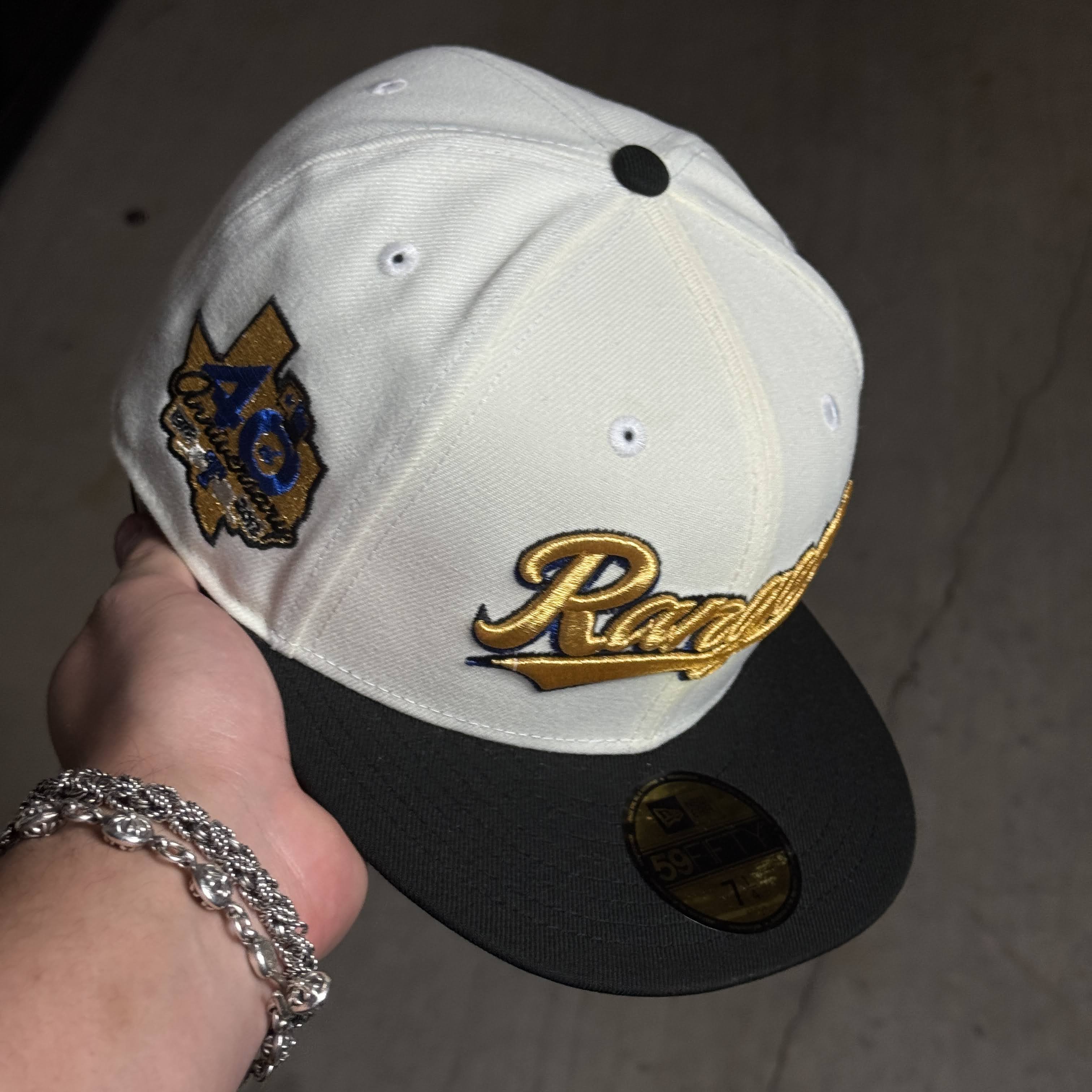 NWT 1/4 Chrome Dallas Texas Rangers 40th Anniversary 59fifty New Era F ...