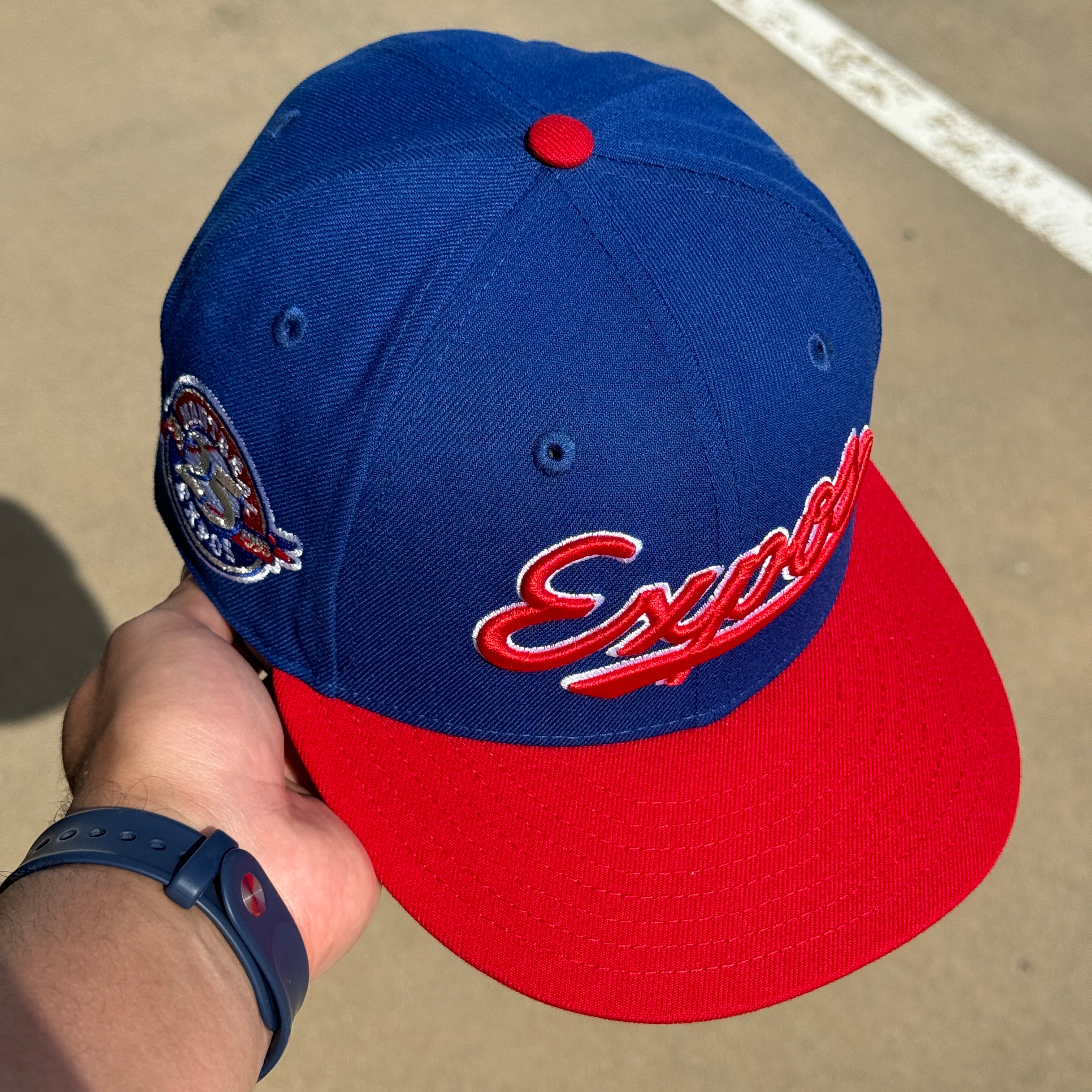 USED 1/8 Blue Montreal Toronto Expos 25th Anniversary 59fifty New Era ...