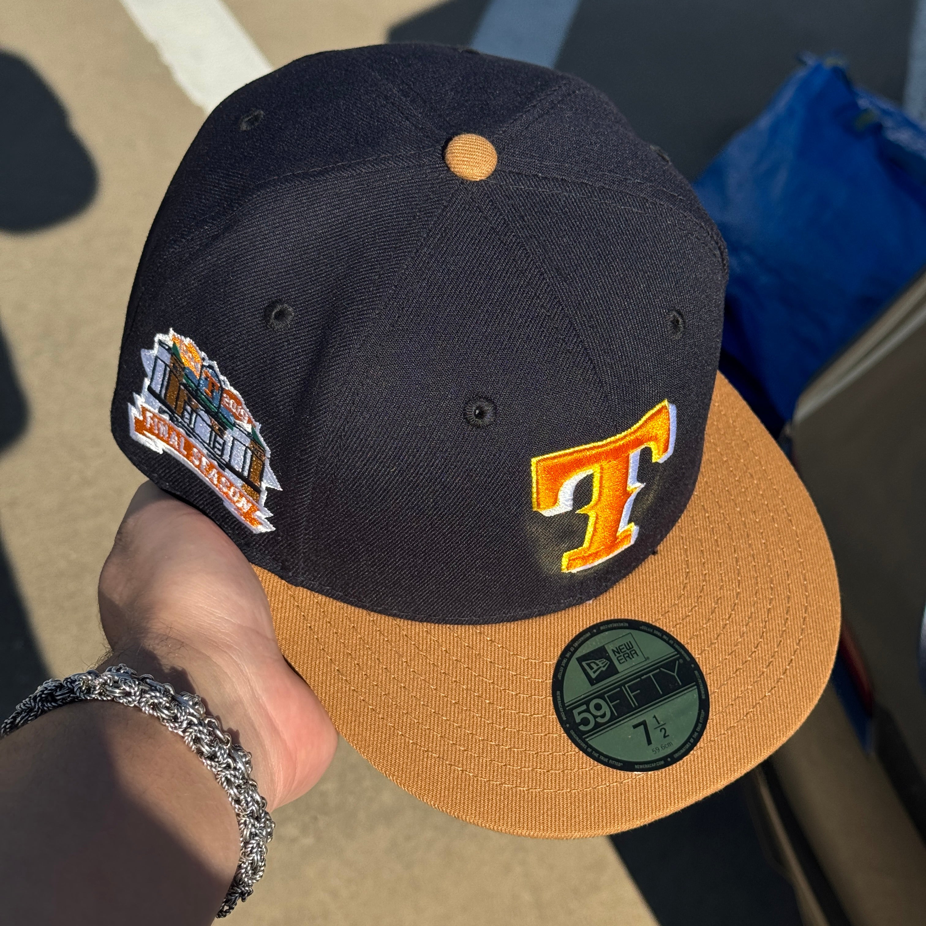 NWT 1/2 Navy Dallas Texas Rangers Final Season 59fifty New Era Fitted ...