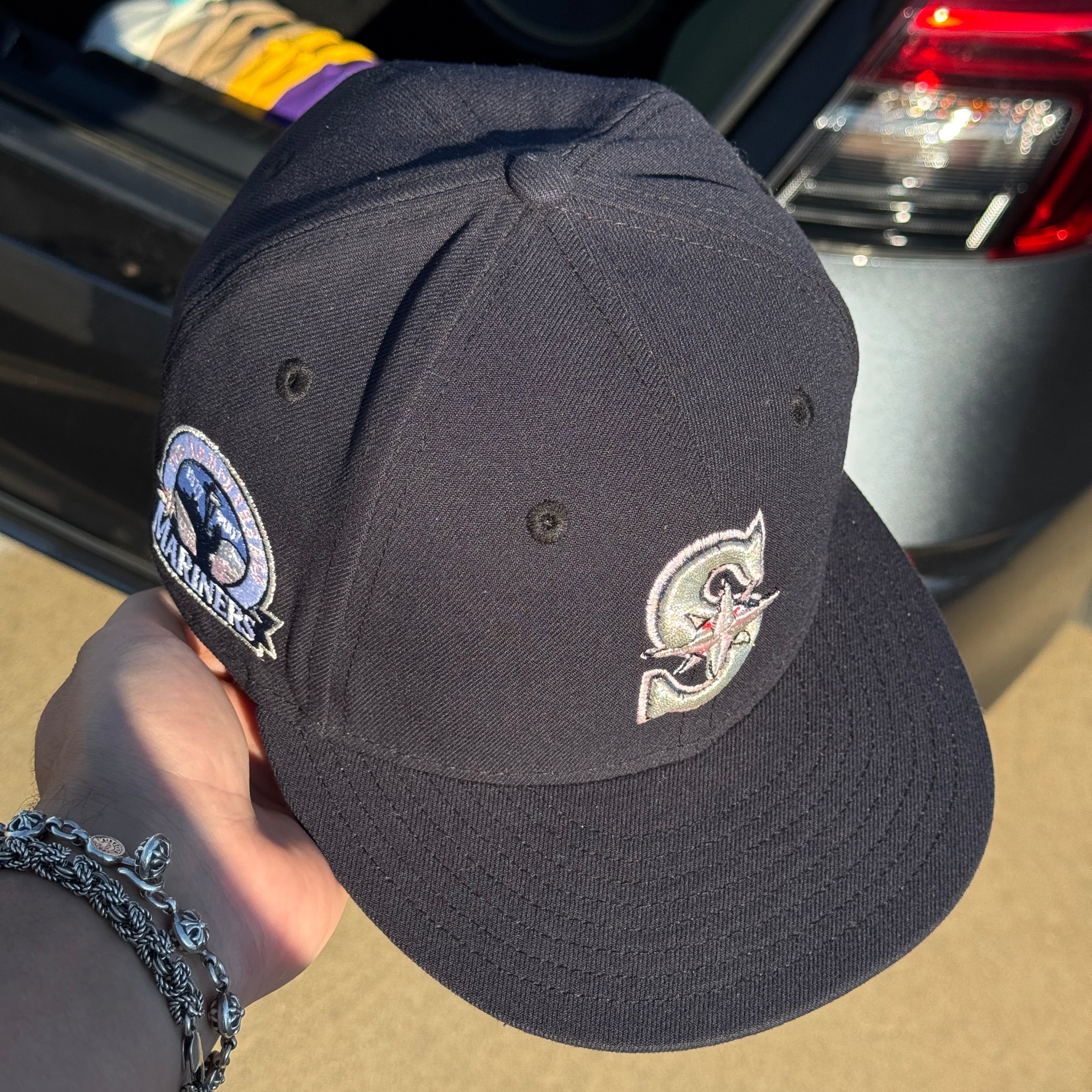 USED 1/8 Navy Seattle Mariners 30th Anniversary 59fifty New Era Fitted ...