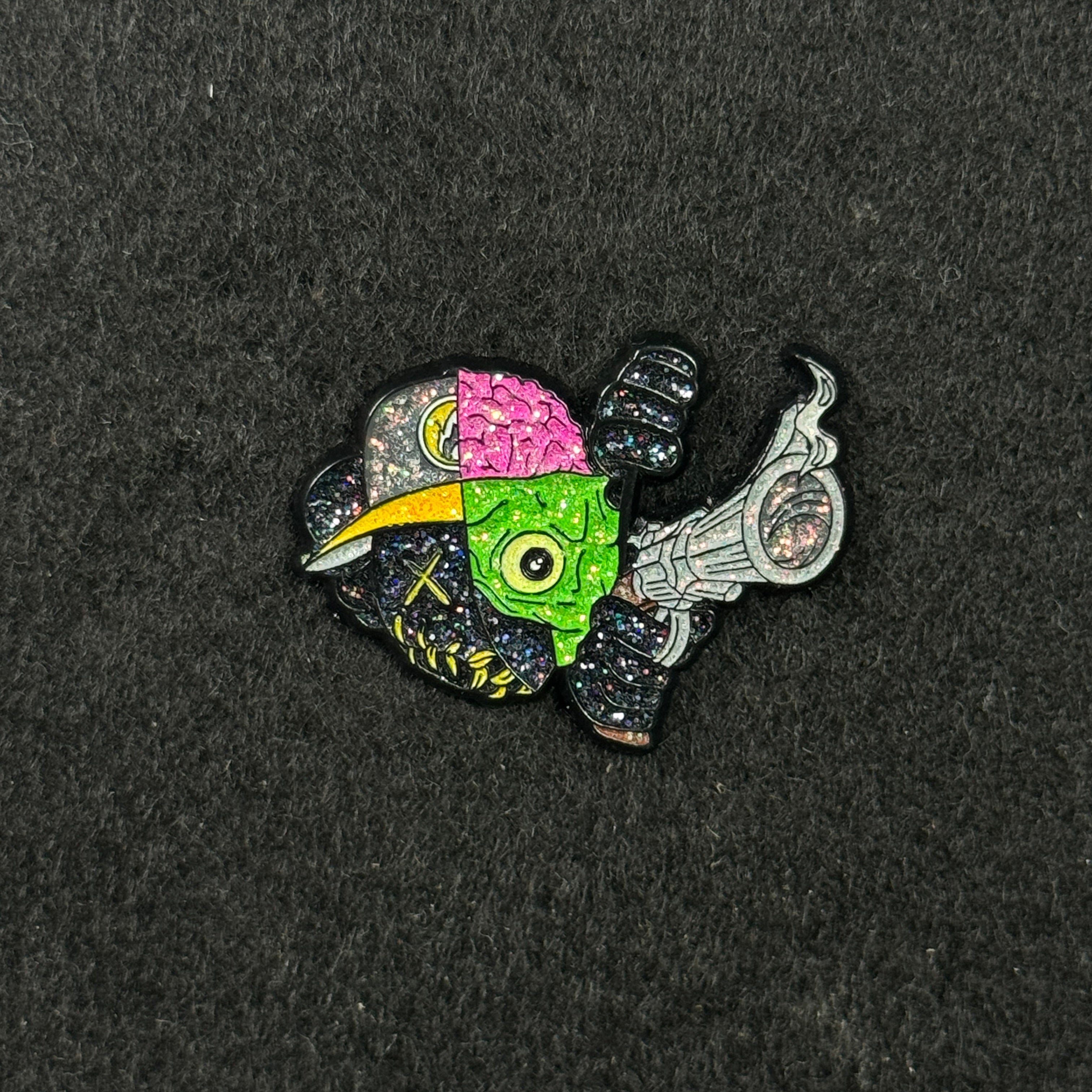 Kaws Mutated Baseball Shooter Peeker Pin – Souf Crowns