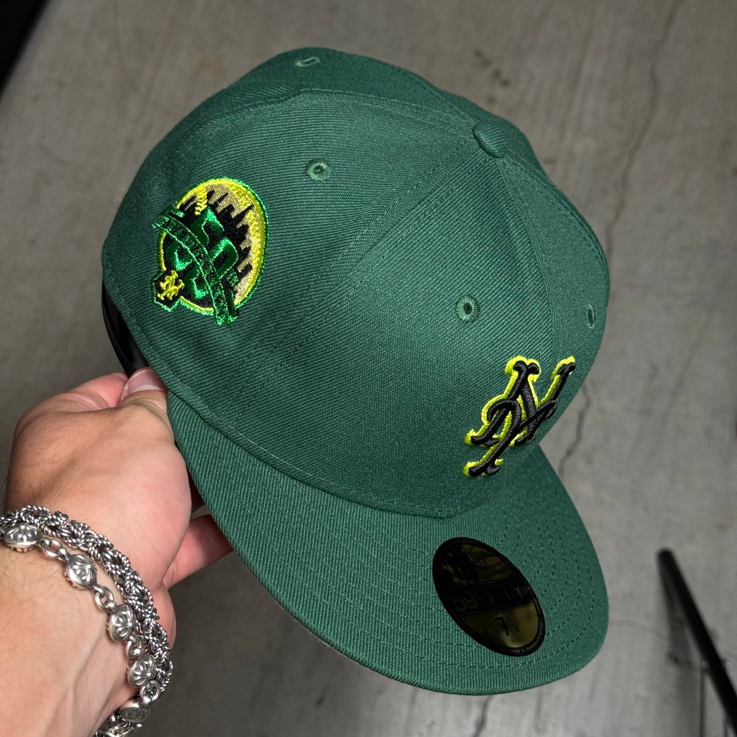 NWT Green New York Mets 50th Anniversary 59fifty New Era Fitted Hat Ca ...